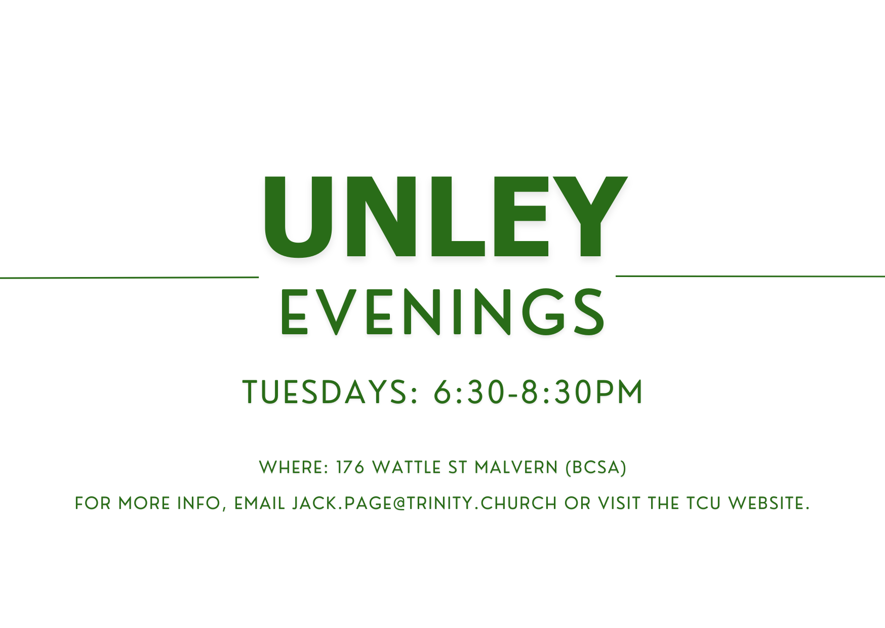Young Adults | Trinity Church Unley